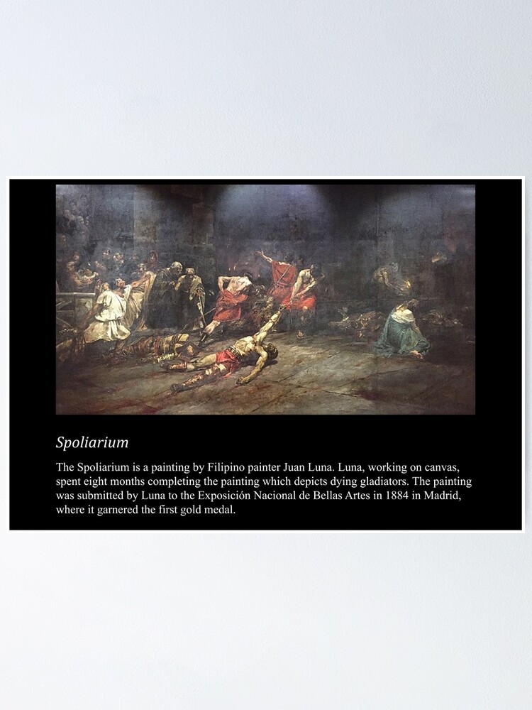 "Spoliarium Design with Description." Poster for Sale by EdbergTrading ...