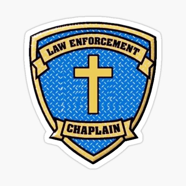 "Police Chaplain" Sticker for Sale by lawrencebaird | Redbubble