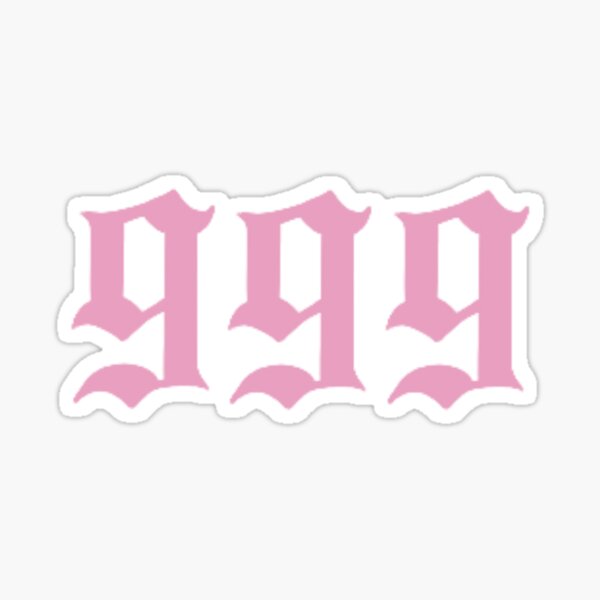 "999 angel number - pink" Sticker for Sale by whitneyconner | Redbubble