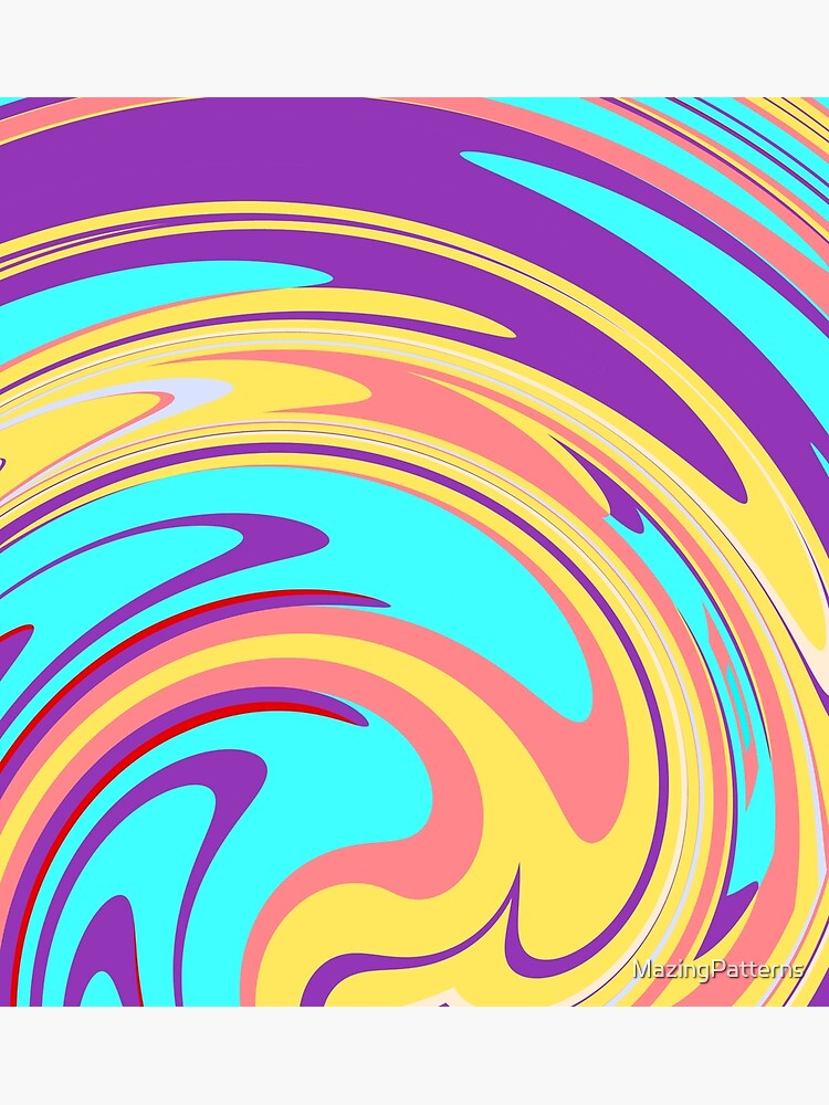 "Liquified Caramel Abstract" Poster for Sale by MazingPatterns | Redbubble