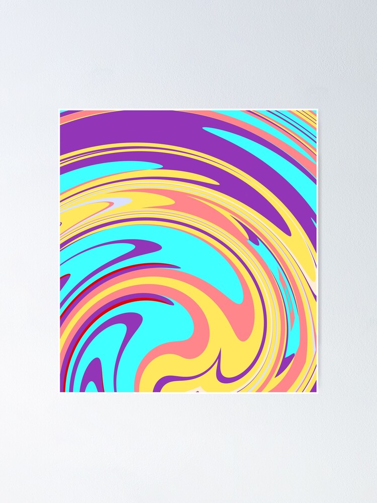 "Liquified Caramel Abstract" Poster for Sale by MazingPatterns | Redbubble