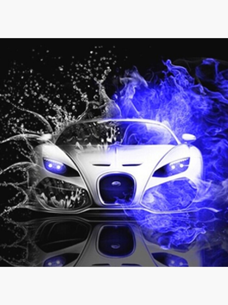 "bugatti blue car" Sticker for Sale by MarianelCzerwin | Redbubble