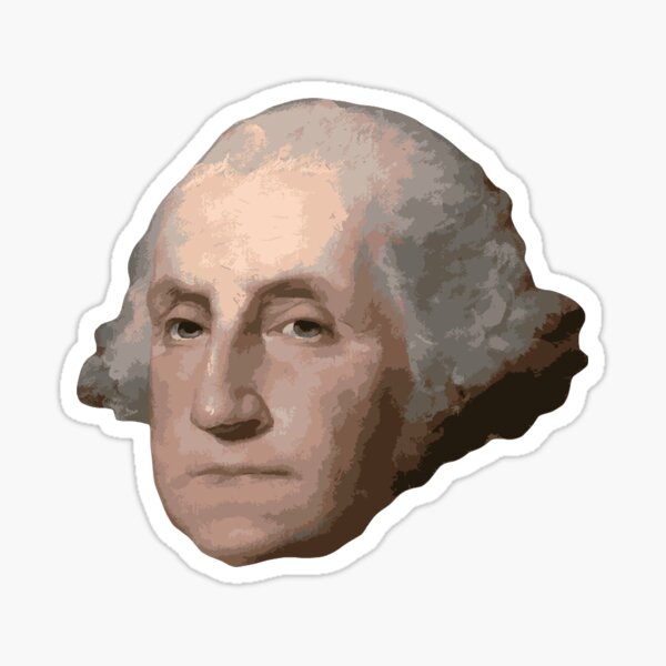 "George Washington's Head" Sticker for Sale by MaritaChustak | Redbubble