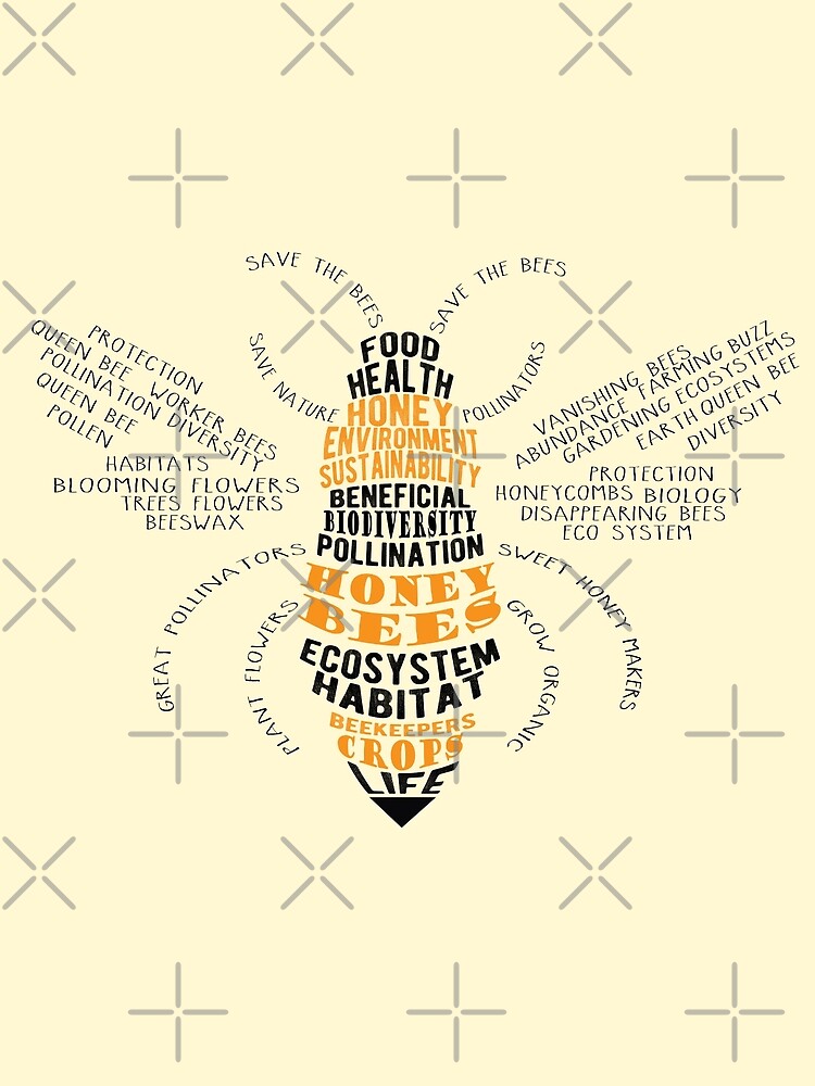 "Honey Bee - Bee Shaped Word Cloud " Photographic Print for Sale by ...