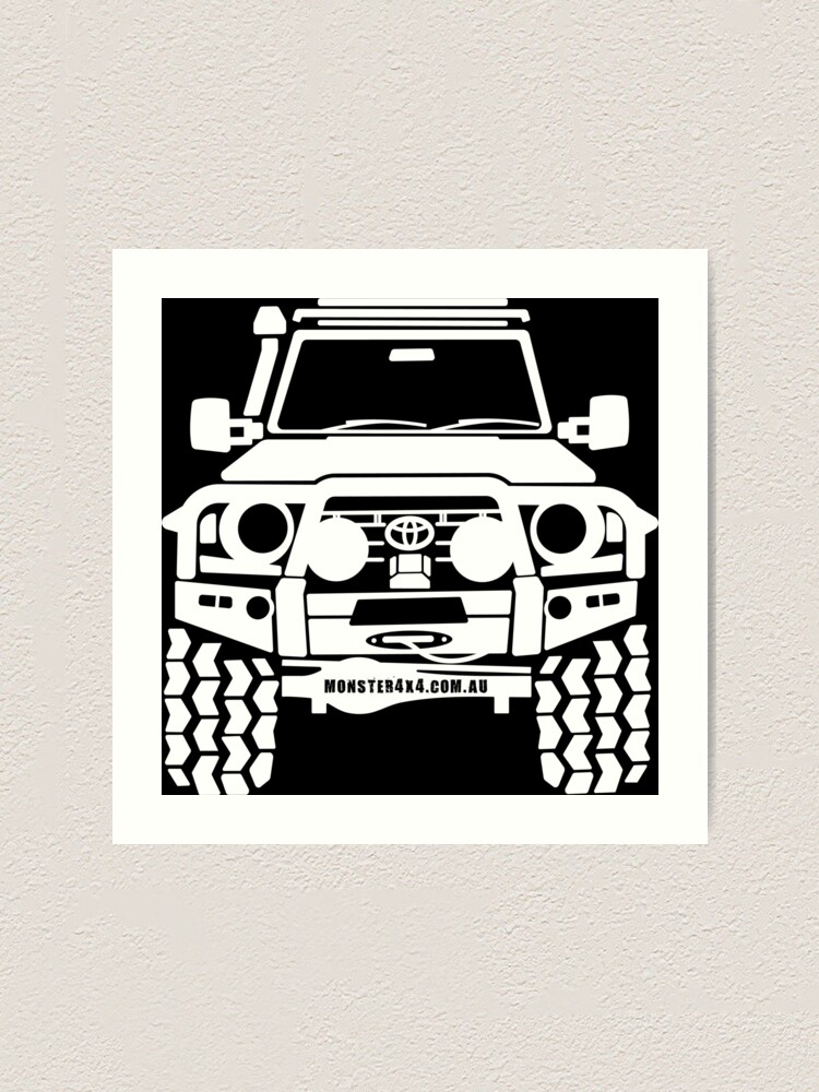 "79 Series Land Cruiser Stencil" Art Print for Sale by Monster4x4 ...