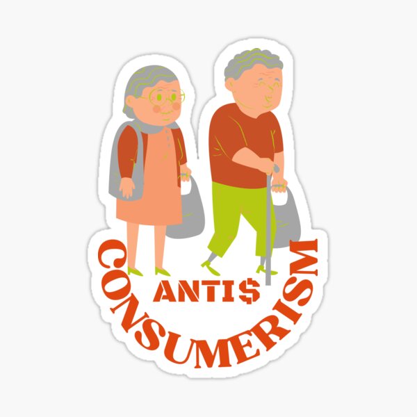 "Anti Consumerism Dont Buy ⭐⭐⭐ (1023)" Sticker for Sale by kingstyle10 ...