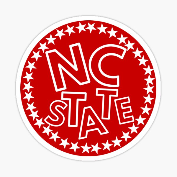 "NC State" Sticker by Cstoter | Redbubble