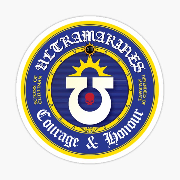 "Warhammer 40k Ultramarines Space Marines Emblem" Sticker for Sale by ...