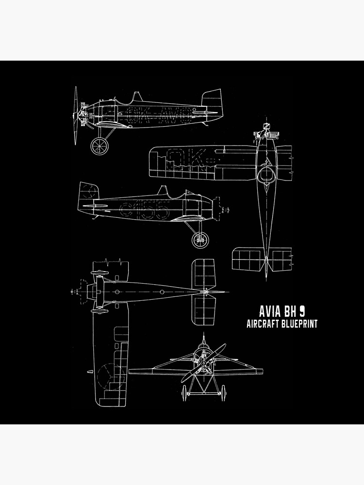 "Avia BH9 Aircraft Blueprint" Poster for Sale by PodiShawna | Redbubble