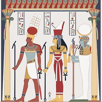 "Divine Triad of Thebes: Amun Mut and Khonsu" Poster for Sale by ...