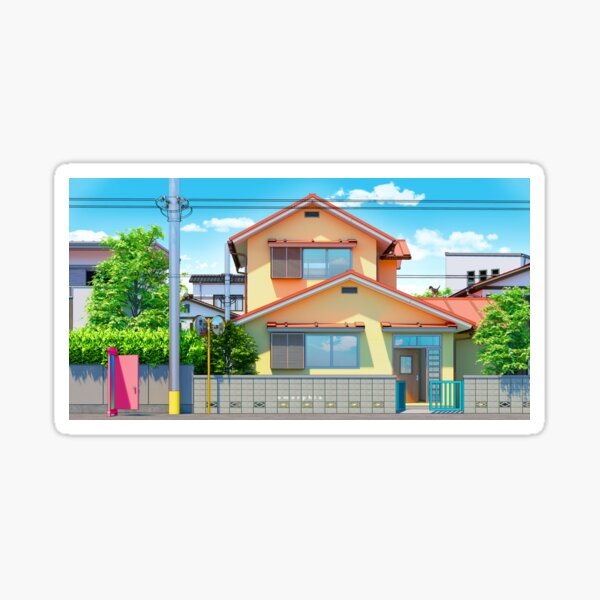"Japan House 2" Sticker for Sale by OmorphiaVisual | Redbubble