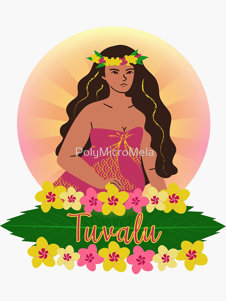 "Tuvalu" Sticker for Sale by PolyMicroMela | Redbubble