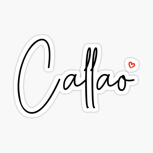 "Callao" Sticker by MerchSuperb | Redbubble