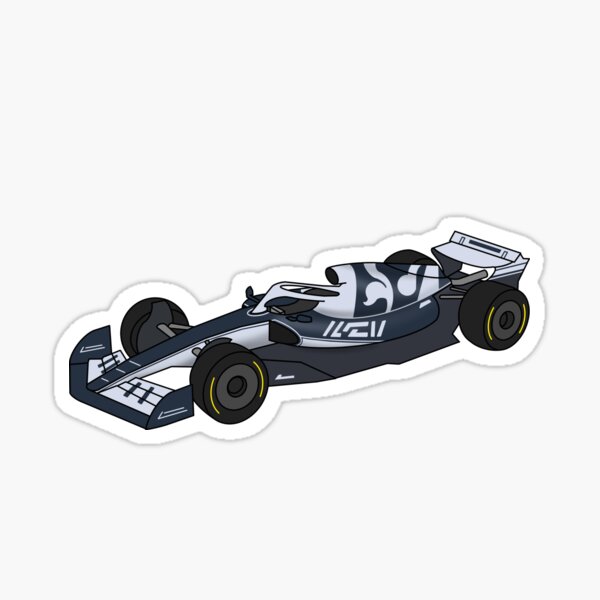 "AlphaTauri Formula One Race Car" Sticker for Sale by Sparky-Art ...