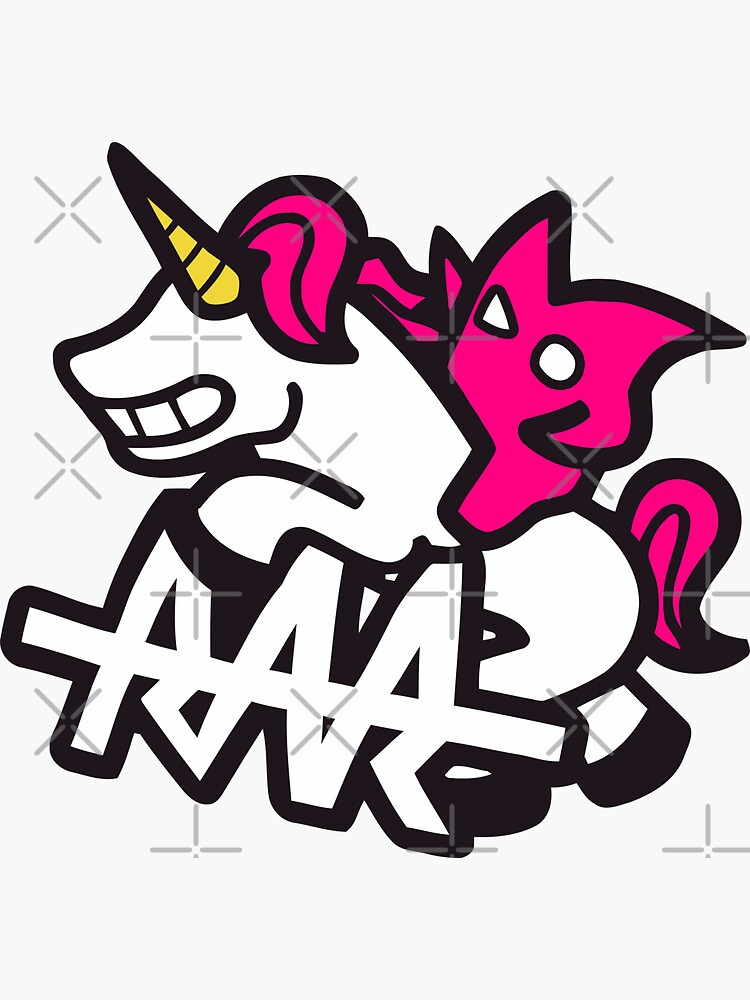 "Team Rar Merch Lizzy Monster Unicorn" Sticker for Sale by ZaidiShopy ...