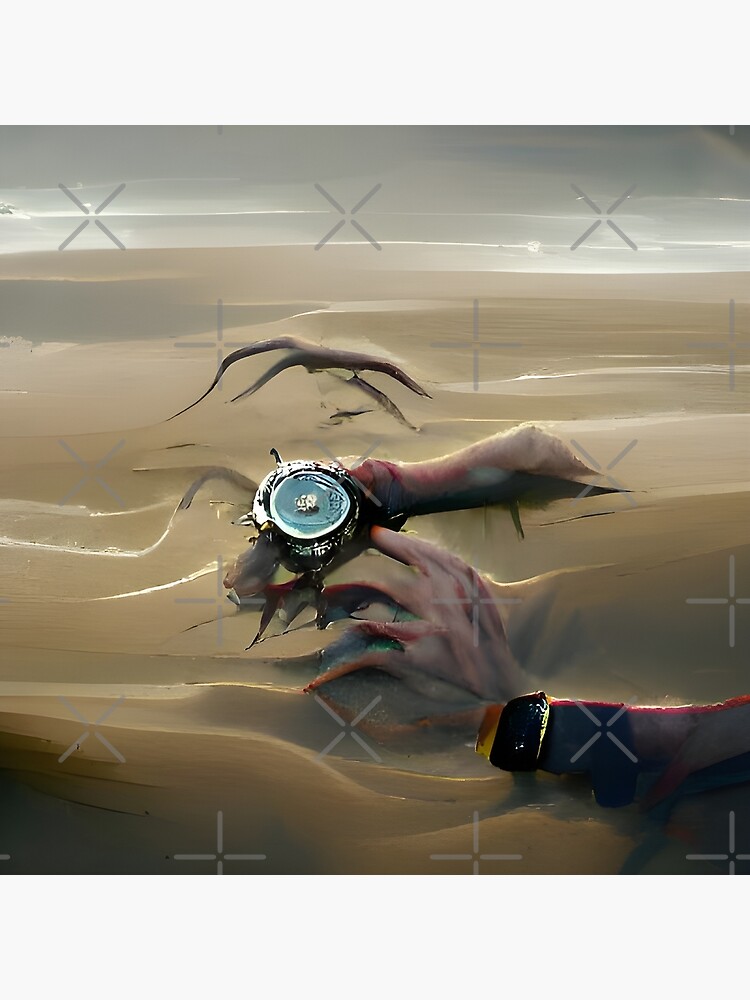 "Sand & Watch AI GENERATED ART" Art Print for Sale by zeroes-and-ones ...