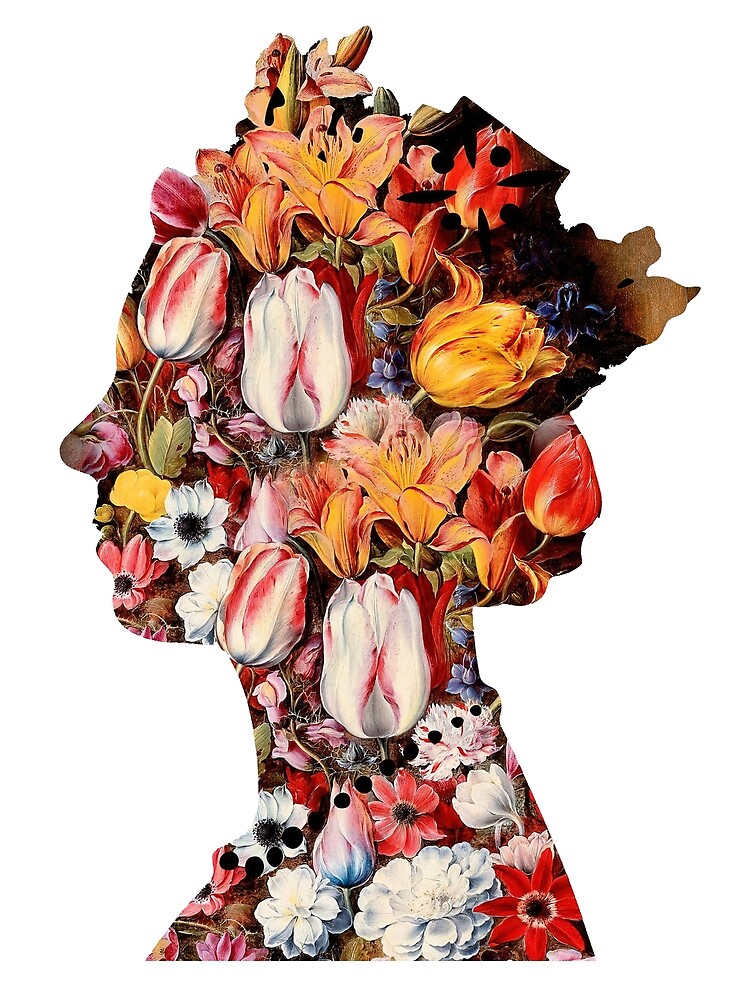 "Queen, Jubilee, Flowers Collage Portrait Royal Abstract Art Queen,Qeen ...