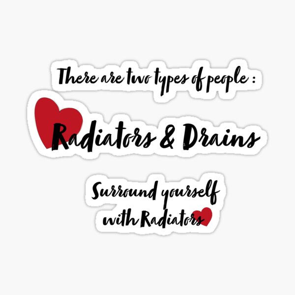 "Radiators and Drains" Sticker for Sale by tenfiftytwo | Redbubble
