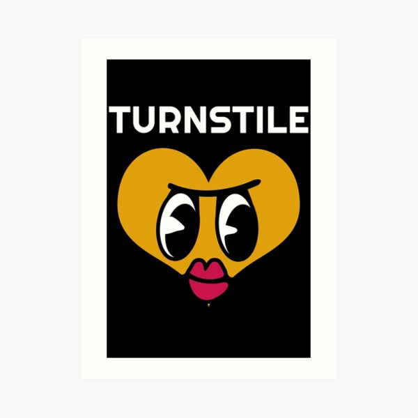 "Turnstile Merch Turn Stile Heart Logo" Art Print for Sale by ...