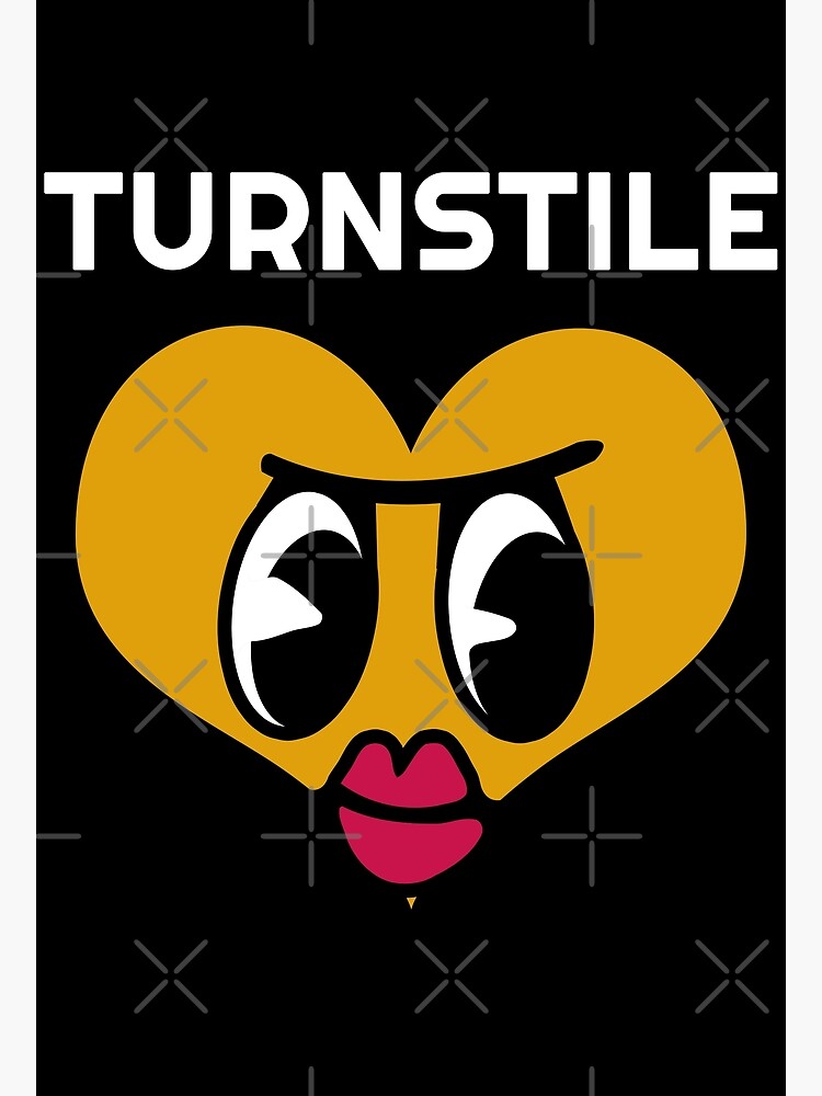 "Turnstile Merch Turn Stile Heart Logo" Art Print for Sale by ...