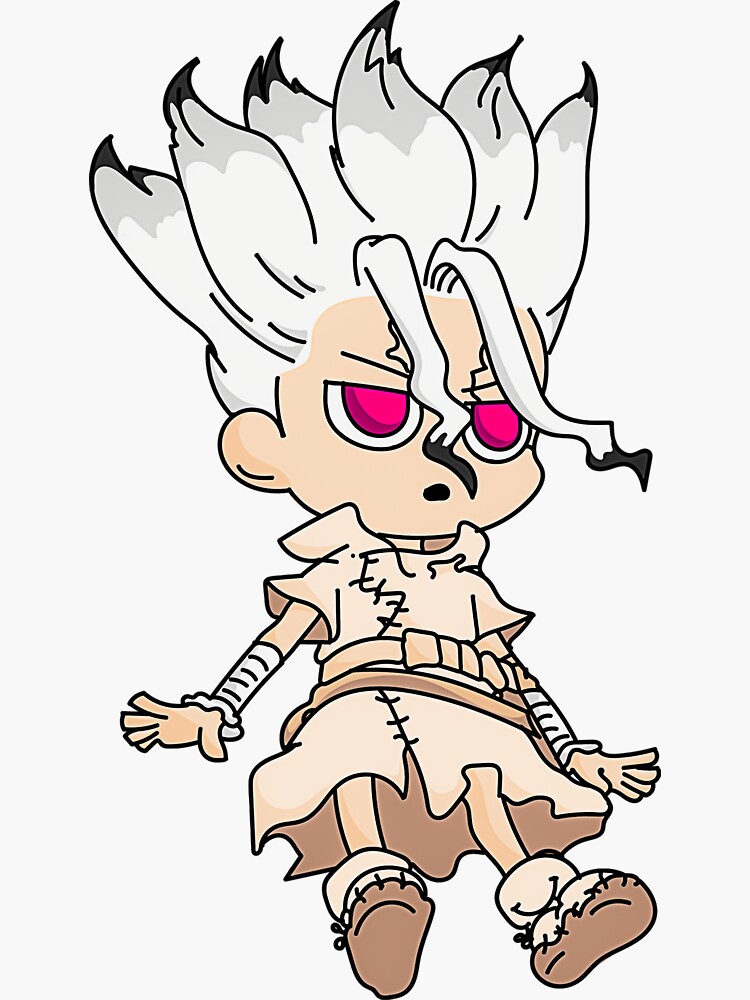 "Dr Stone Senku Ishigami Chibi" Sticker by Sineadrost | Redbubble