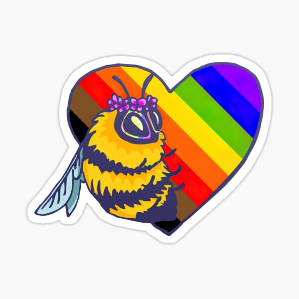 "Bee Proud Gay Pride and Ally Sticker" Sticker for Sale by Miciareter ...