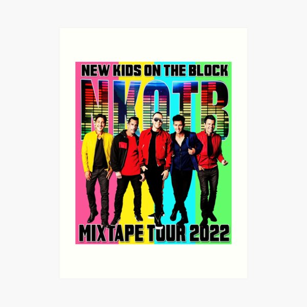 "NKOTB MIXTAPE SUMMER TOUR 2022" Art Print for Sale by andreanrizky ...