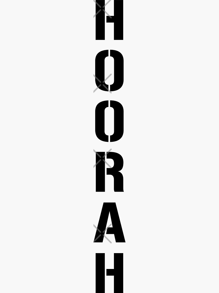 "United States Marine Corps, Hoorah" Sticker for Sale by ...