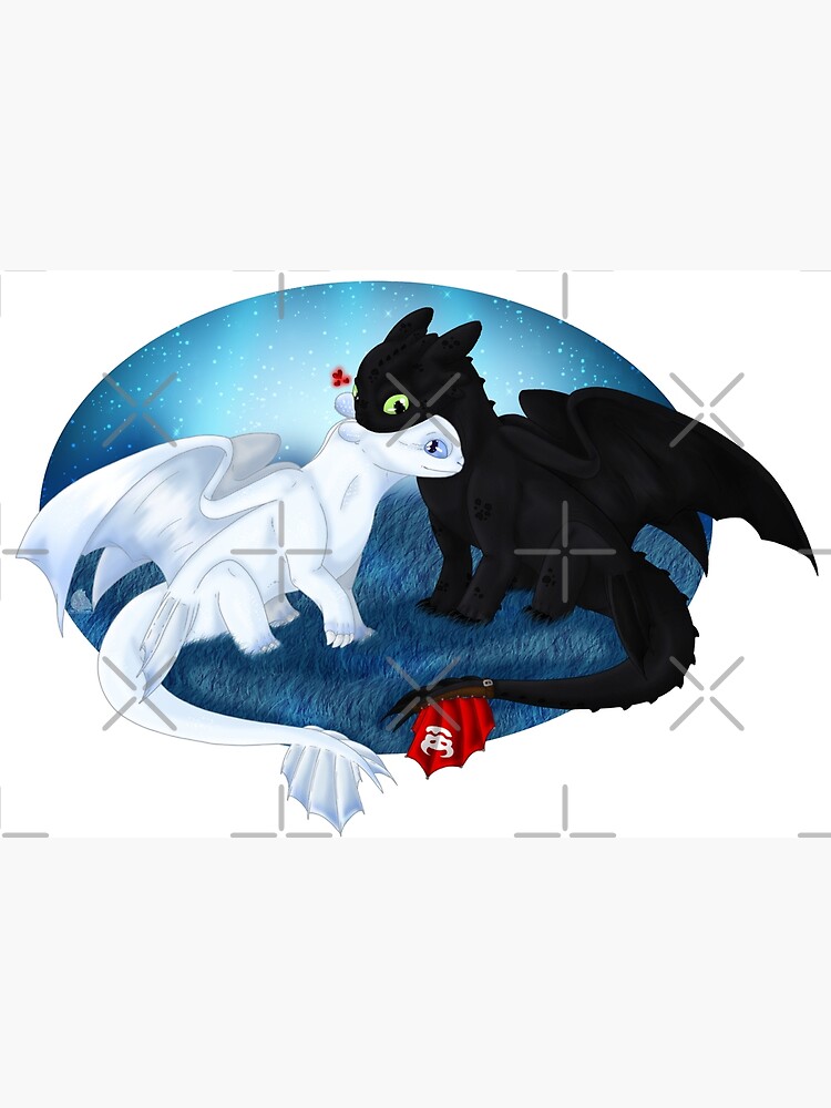 "love white and black toothless" Poster for Sale by AmberJByers | Redbubble
