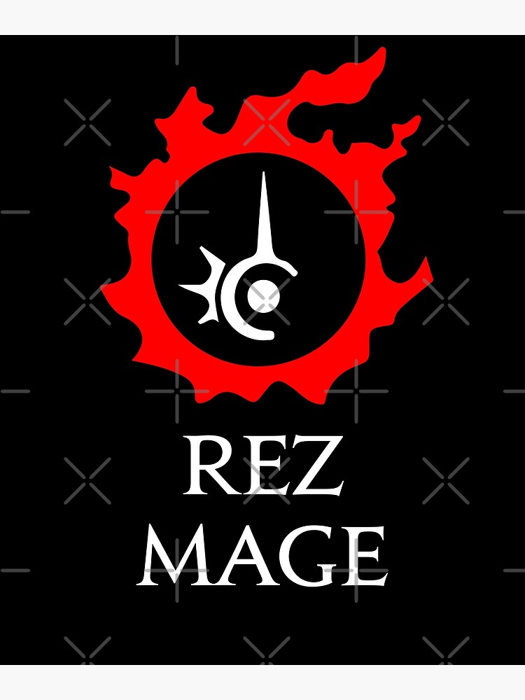 "Red Mage Funny meme for MMORPG gamers - RDM Rez Mage" Poster by ...