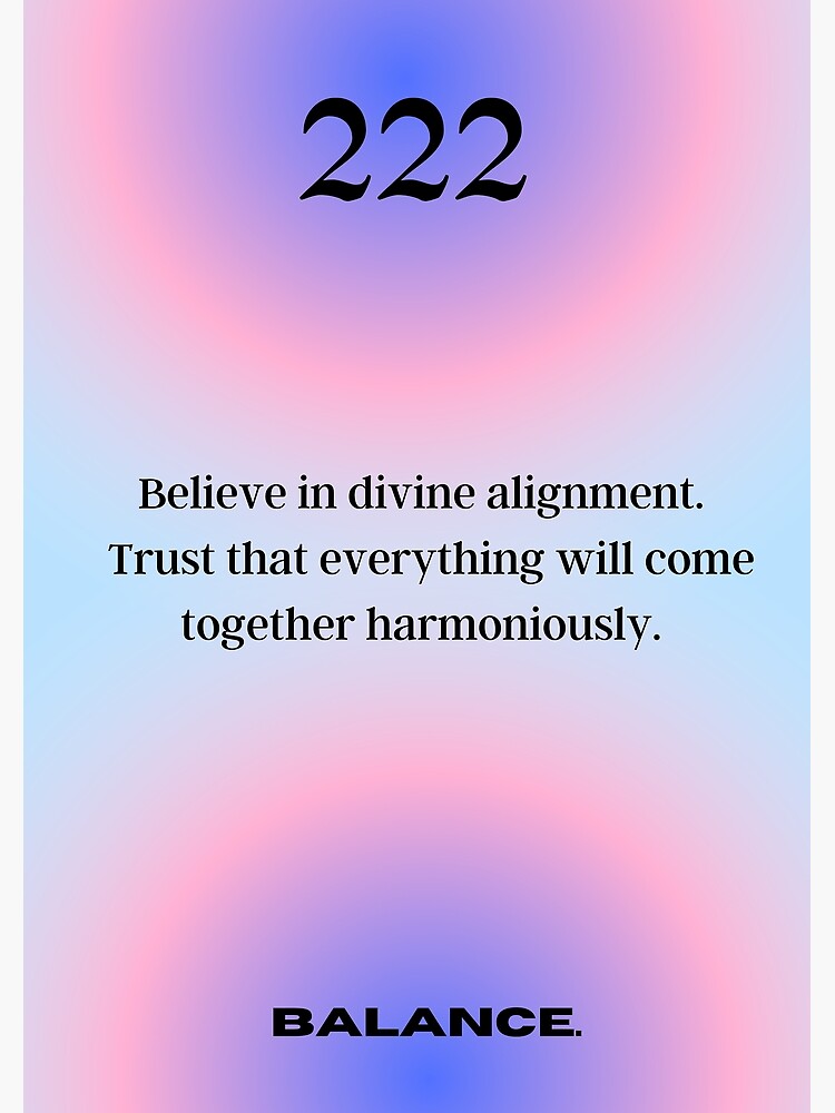 "222 Angel Number" Art Print by venusandvesta | Redbubble