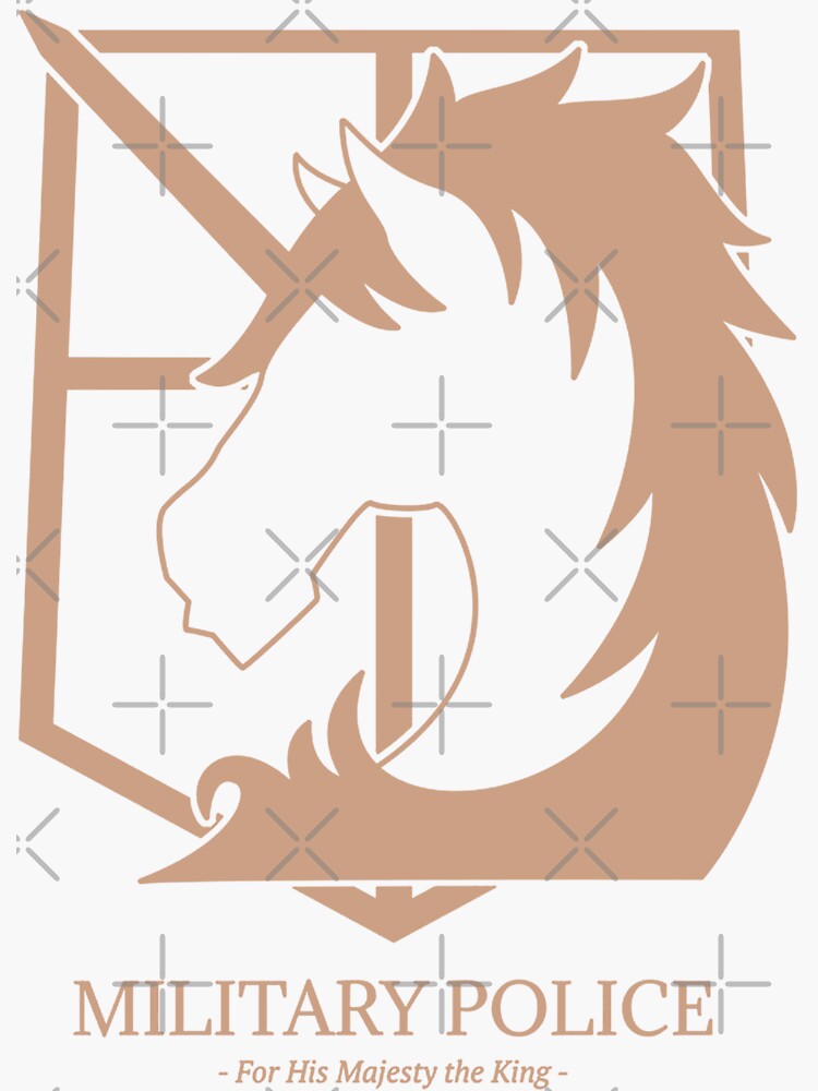 "Military police Aot Logo" Sticker for Sale by nikmatulailu | Redbubble