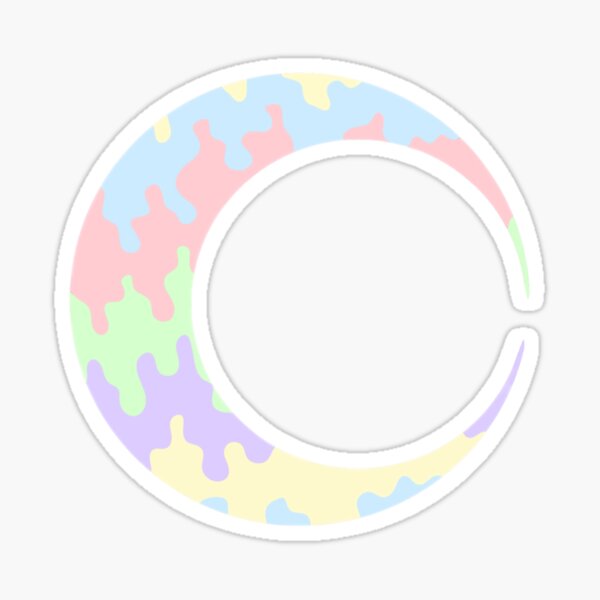 "Drippy Moon" Sticker for Sale by Tunnelsnakefool | Redbubble