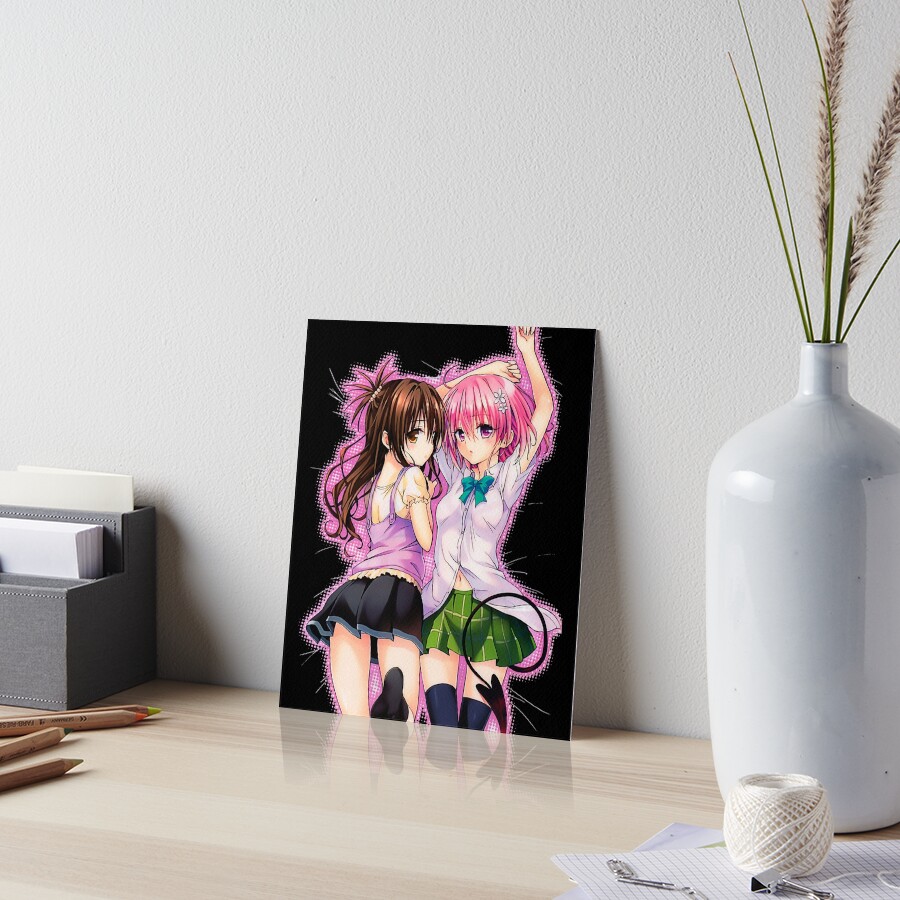 "To Love Ru Mikan Yūki and Momo Deviluke" Art Board Print for Sale by ...