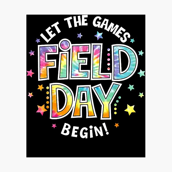Lámina fotográfica «Tie Dye Field Day Que comiencen los juegos Kids ...