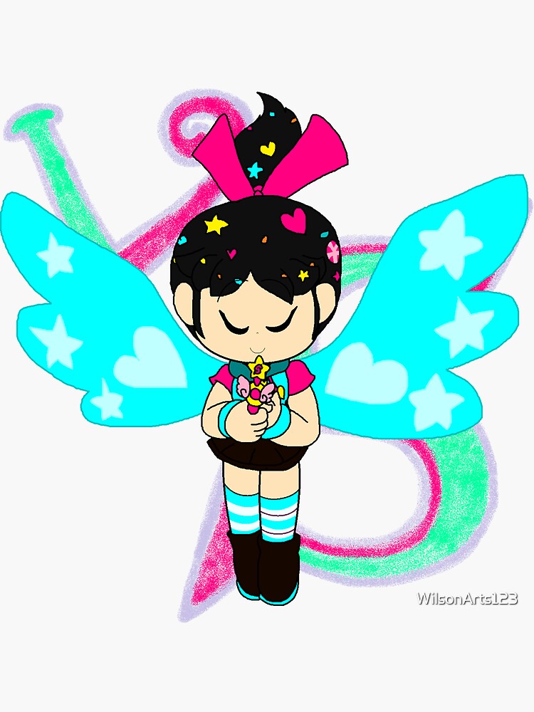 "Vanellope (Ver. Starwing Angels 2022)" Sticker by WilsonArts123 ...