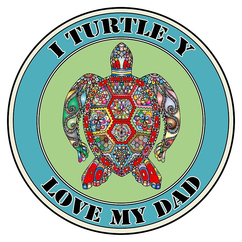"Cute turtle ‘play on words’ design" by Lorraine Glanz | Redbubble