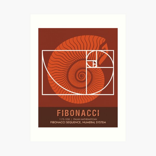 "Science Posters - Fibonacci - Mathematician" Art Print for Sale by ...