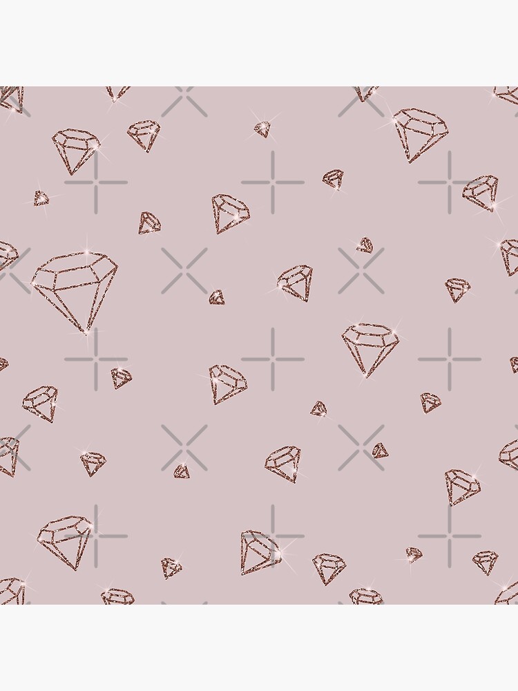 "Diamond Rose Gold Glam Texture | Rose Gold Texture" Poster for Sale by ...