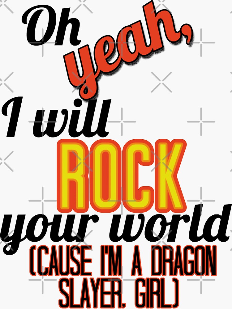 "Nsp Dragon Slayer" Sticker by LeeHarper | Redbubble