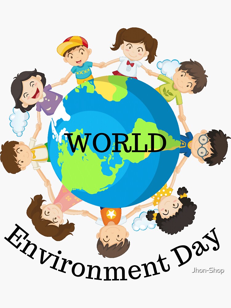 "World Environment Day | Save the World" Sticker by Jhon-Shop | Redbubble