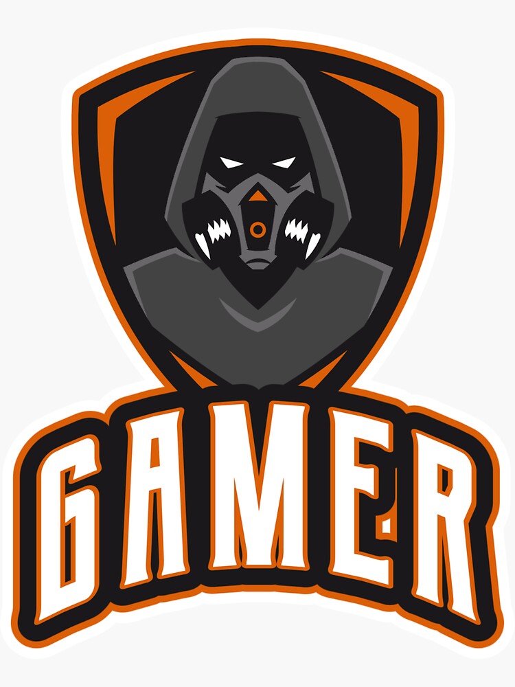 "Gamer with Gas Masked Killer" Sticker by PRIVARSHU | Redbubble