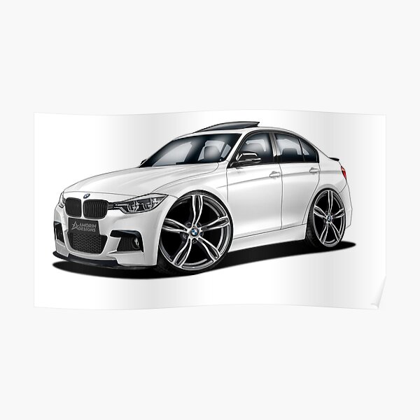 "BM 320i F30 M Sport" Poster for Sale by AmorinDesigns | Redbubble