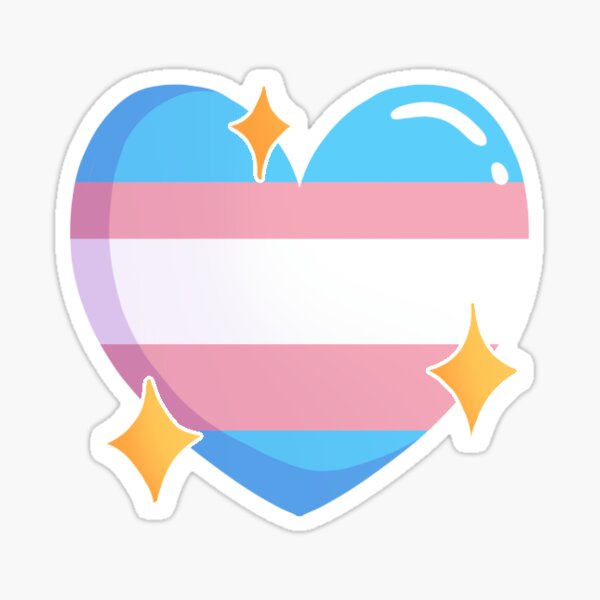 "trans heart" Sticker for Sale by atakji | Redbubble