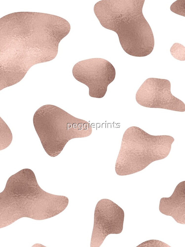 "Rose gold cow print" iPhone Case for Sale by peggieprints | Redbubble