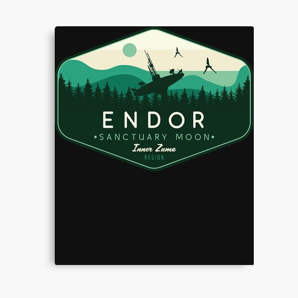 "Endor sanctuary moon inner zuma region active t shirt" Canvas Print ...