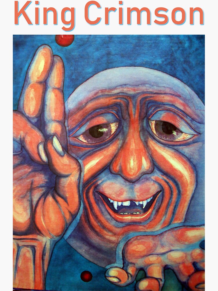 "KING CRIMSON BAND" Sticker for Sale by darelai | Redbubble