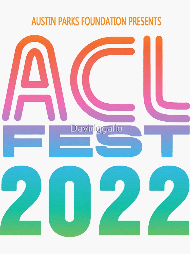 "bests Austin ACL lineup 2021" Sticker for Sale by Davidggallo | Redbubble