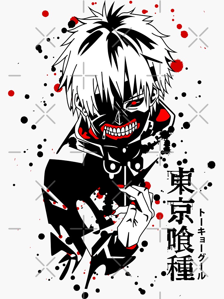 "Tokyo Ghoul Ken Kaneki" Sticker for Sale by ABPdesign | Redbubble