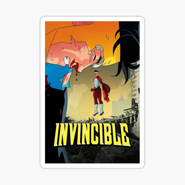 "invincible poster" Sticker for Sale by chastain33 | Redbubble